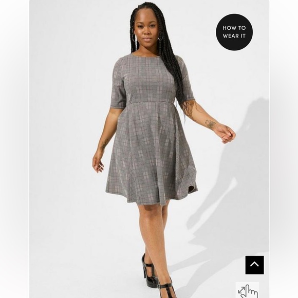 torrid | Dresses | Nwt Torrid Plaid Skater Dress | Poshmark